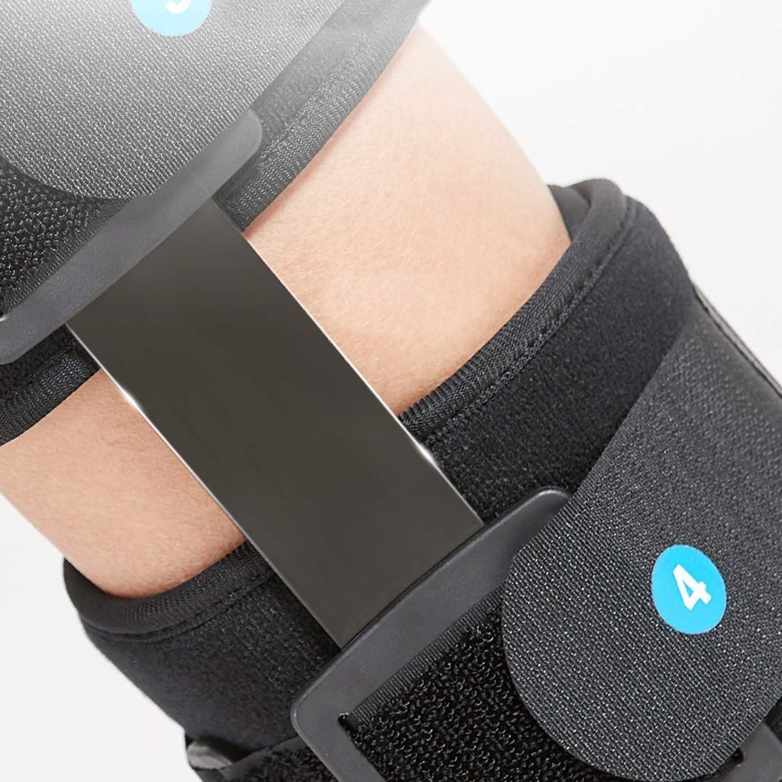 Knee Brace Kneepad ROM Knee Brace, Post OP Patella Injury Adjustable Immobilizer Brace Medical Orthopedic Guard Protector (Size : B(L))