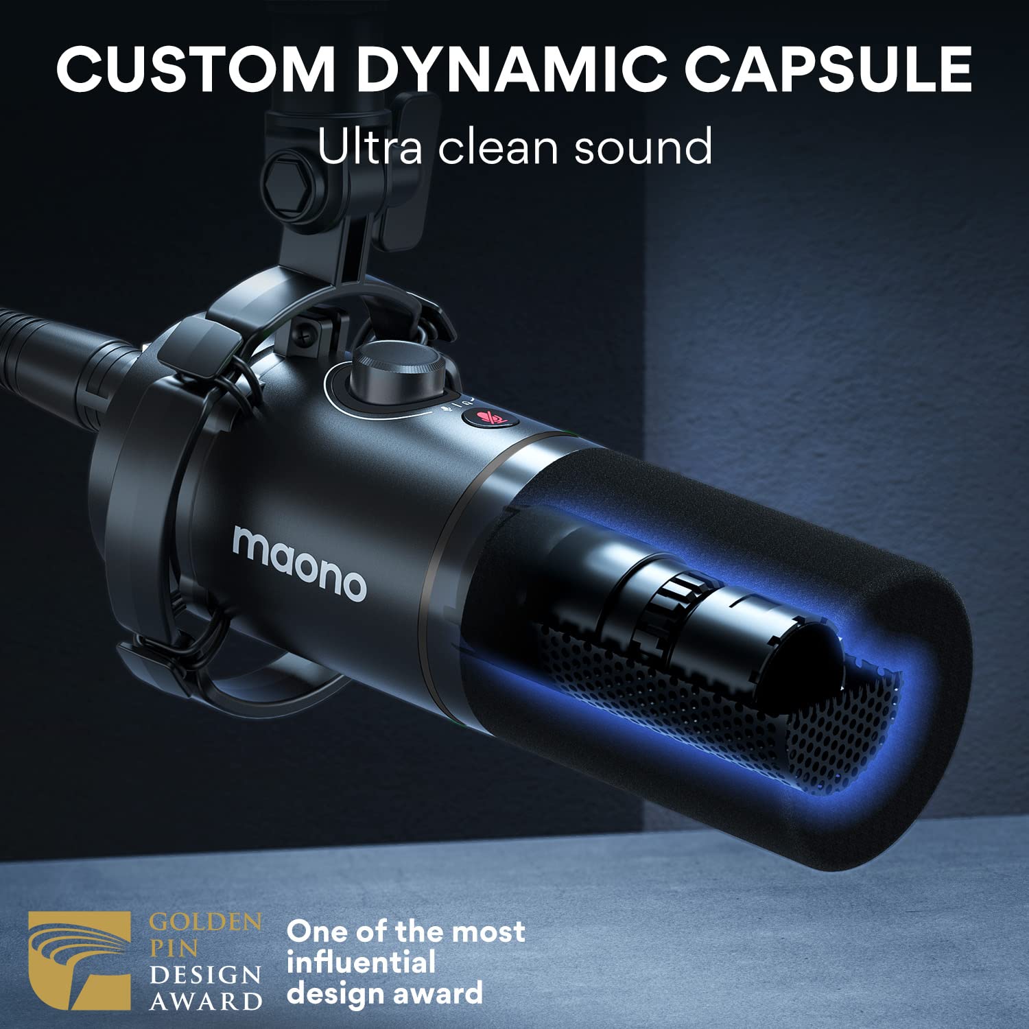 MAONO PD200X Streaming Microphone with PD400X Dynamic Microphone Bundle for Podcast, Studio, Streaming, Recording, Vocal