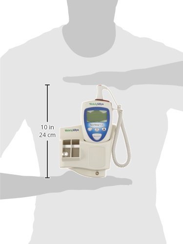 Welch Allyn 01692-201 SureTemp Plus 692 Electronic Thermometer with Wall Mount, Security System with ID Location Field, 4' Cord and Rectal Probe with Probe Well