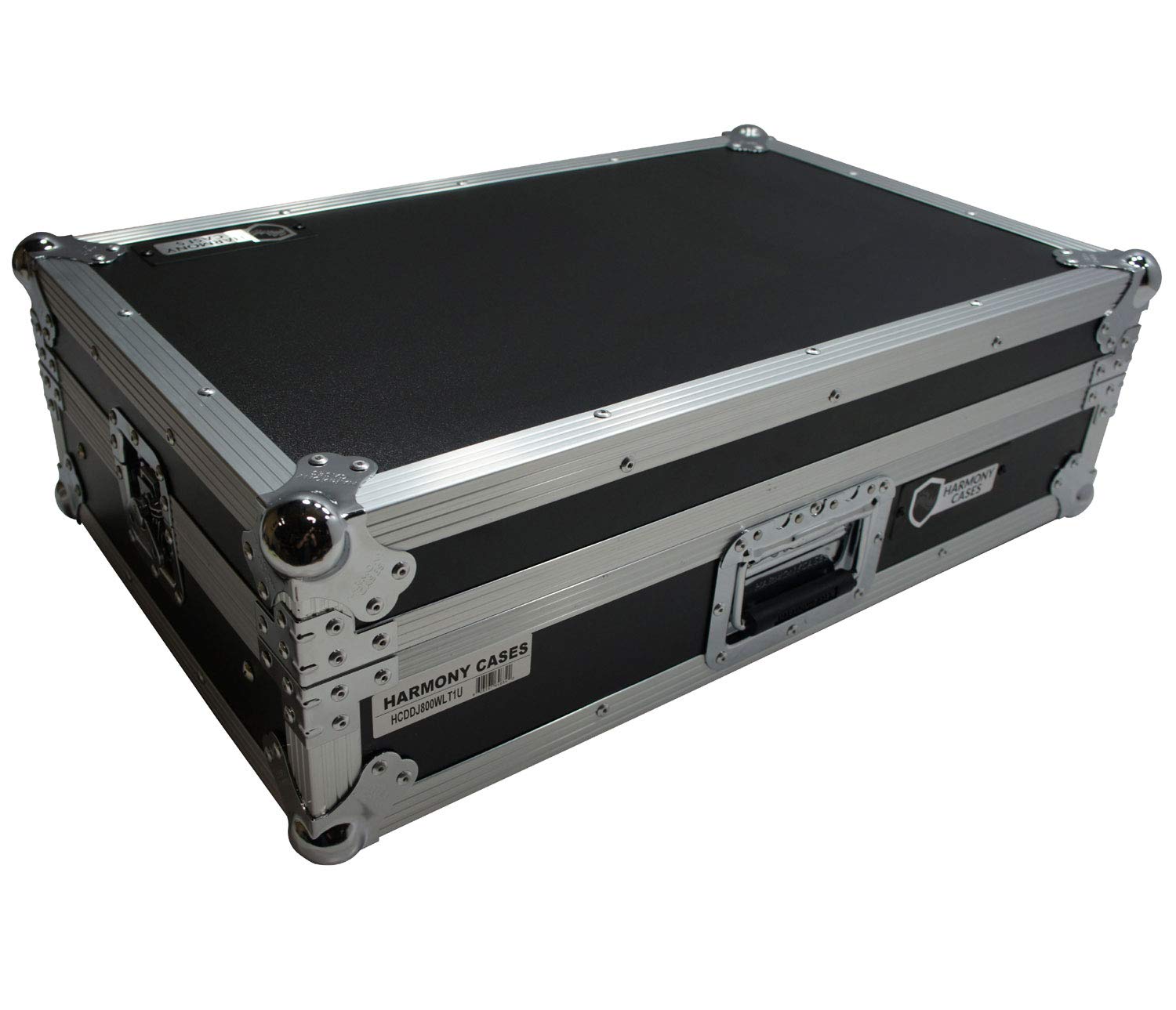 Harmony Audio HCDDJ800WLT1U Flight Glide Laptop Stand DJ 1U Rack Case Compatible with Pioneer DDJ-800