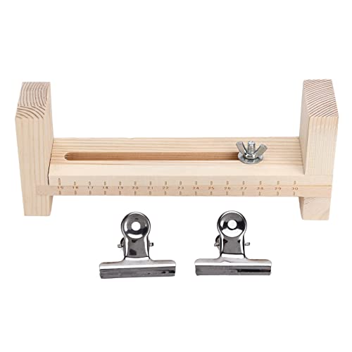 TOPINCN Paracord Jig Bracelet Maker Wood Jig Bracelet Maker U Shape Clear Scale Bracelet with 2 Clamp DIY Hand Knitting Bracelet Jig Bracelet Braiding Tool