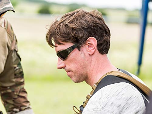 Gatorz Eyewear, Wraptor Patriot Model, Aluminum Frame Sunglasses - Made in the USA (Smoked Polarized Lens)