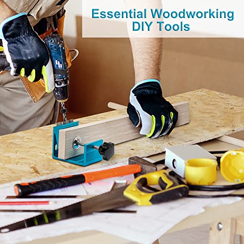 Pocket Hole Jig Kit with 3 Drill Hole Dowel Drill Joinery Screw Kit Wood Woodwork Guides Joint Angle Tool All-In-One Drill Hole System Set -Upgrade Version