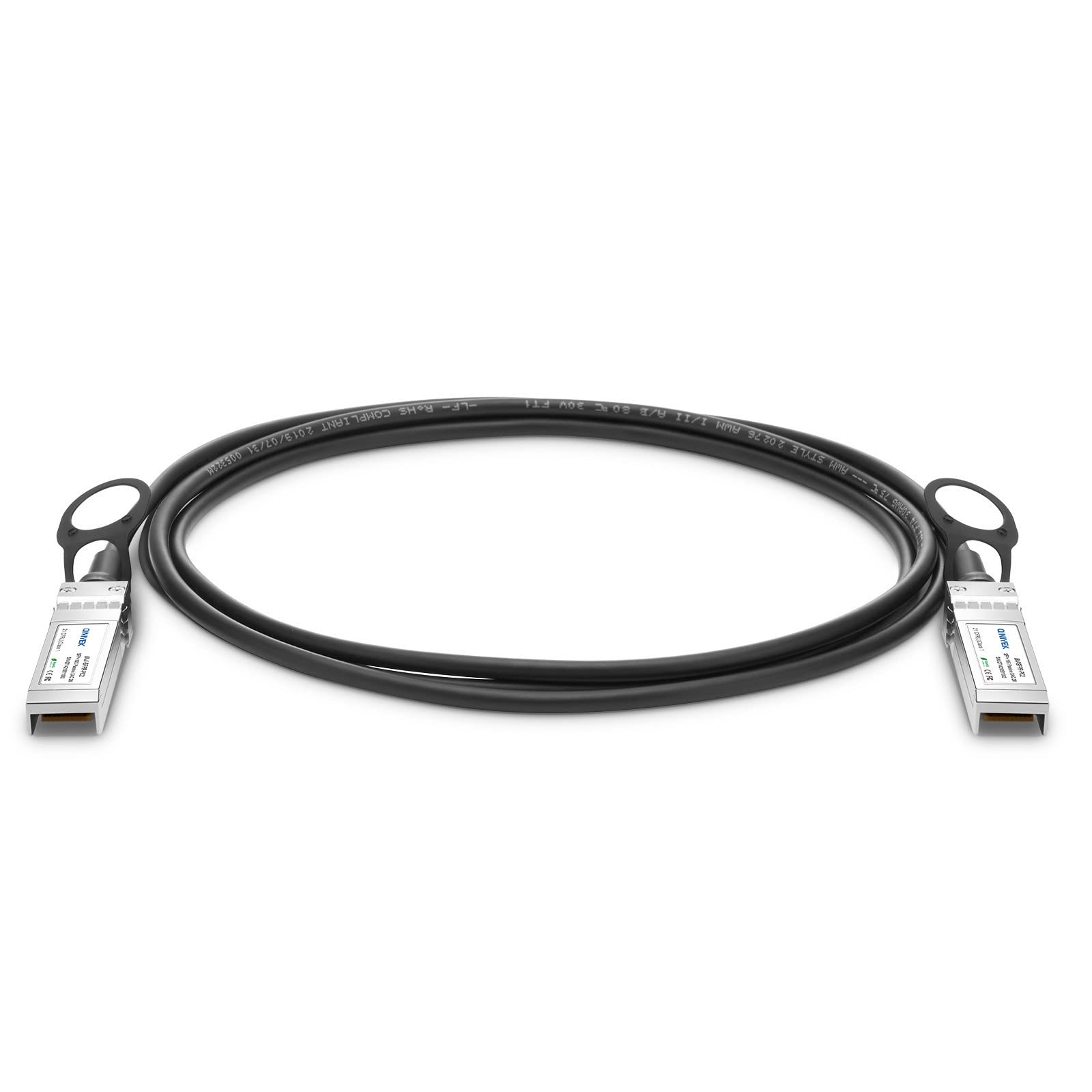 QINIYEK 10G SFP+ DAC Twinax Cable, Direct Attach Copper(DAC) Passive Cable, Compatible with Cisco SFP-H10GB-CU 1M, Ubiquiti UniFi, Supermicro, Netgear, Mikrotik,1 Meter(3.3ft) -1 Pack