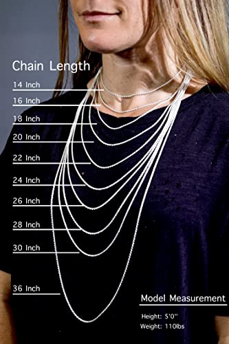 Sterling Silver Italian Ball Bead Chain 1.2mm 925 Italy New Dog Tag Necklace 26"