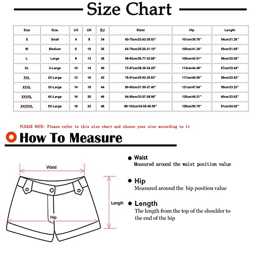 Shorts for Women Plus Size Bermuda Shorts for Women High Waisted Cotton Linen Elastic Drawstring Summer Shorts Casual Loose Fit Dandelion Print Dark Blue 4X
