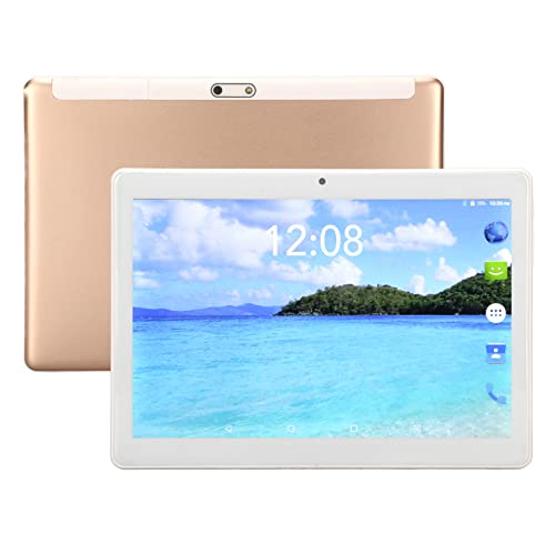 Pomya Tablet, 10.1 Inch HD Tablet, Dual Sim Dual Standby 2GB RAM 32GB ROM Dual Camera, Support Calendar G Sensor GPS FM MIC for Learning Entertainment(#1)