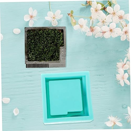 Silicone Flower Pot Mold Pot Planter Silicone Tray Mold Square Stand Candle Holder Crystal Resin Tray DIY Silicone Mold Flower Pot Silicone Mold Succulent Plants Holder Mold