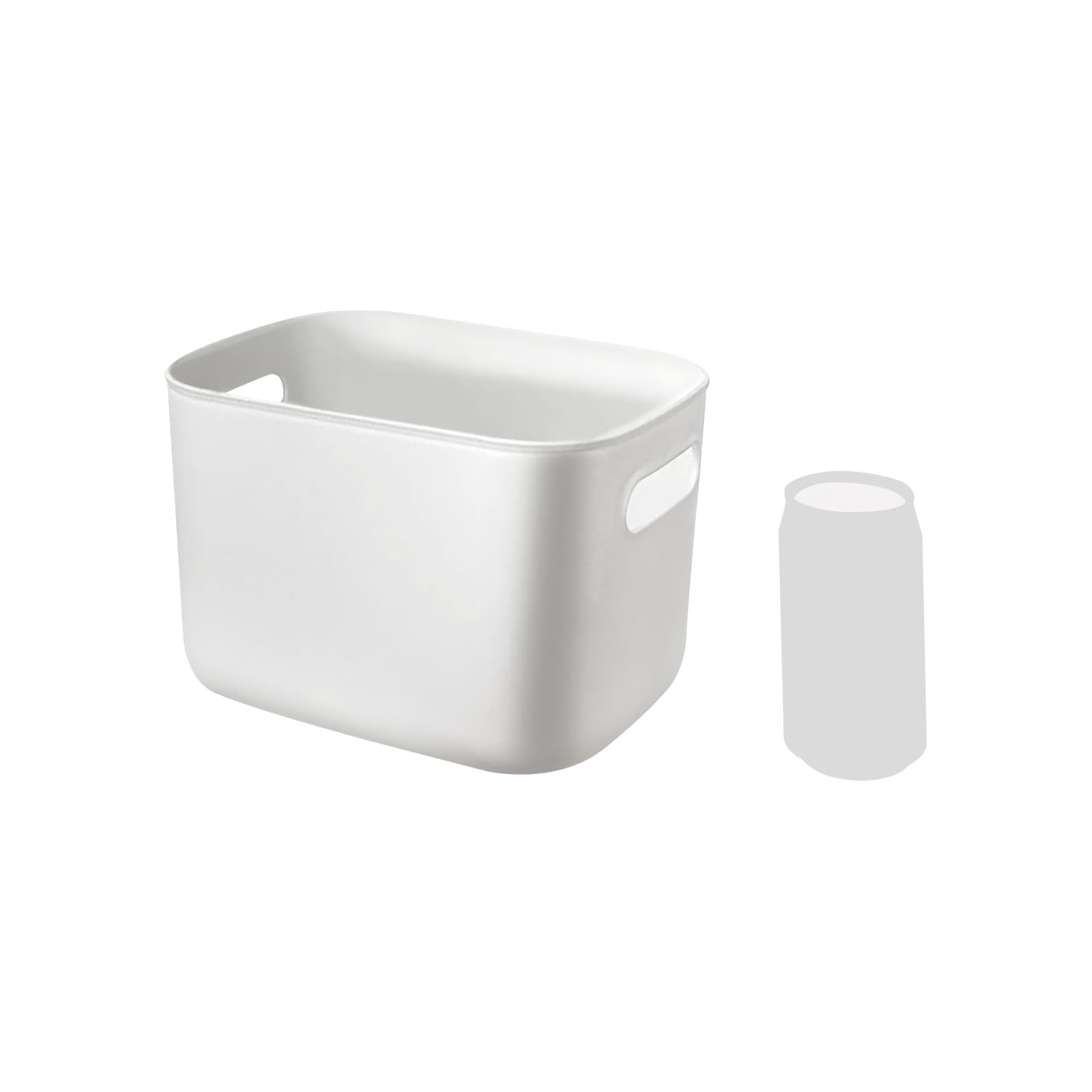 WINWOL S White Bins for Organizing - Plastic Storage Baskets for Shelves,Organizer Bin Large,For Home and Office Use,Efficient Storage Bin for All Needs (S)