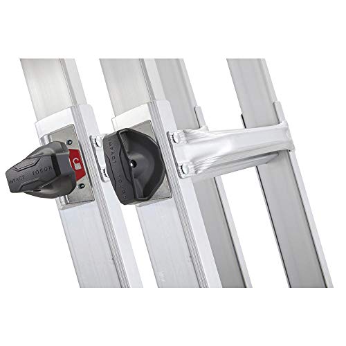 Gorilla Ladders GLMPXA-22 22 ft. Reach MPX Aluminum Multi-Position Ladder, 300 lbs. Load Capacity Type IA Duty Rating