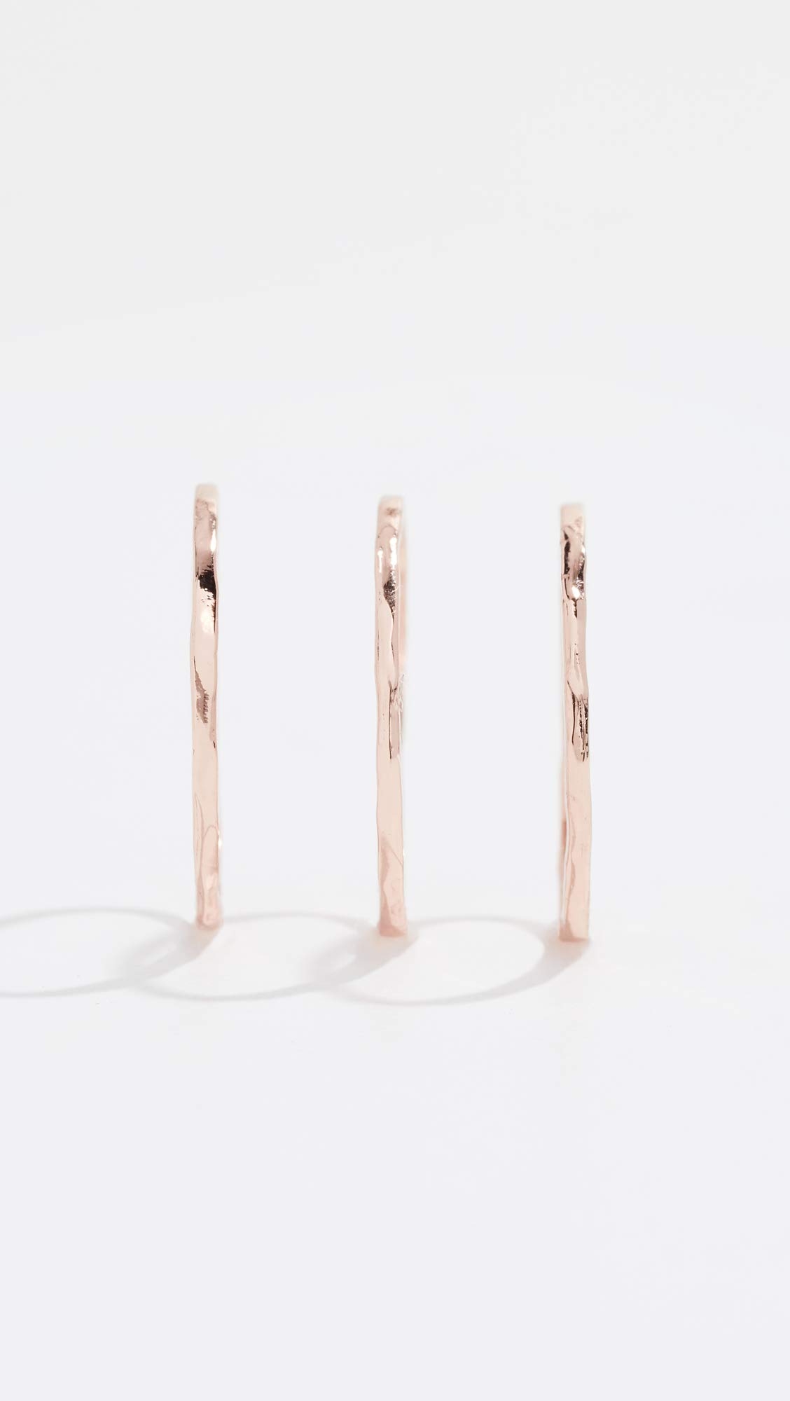 gorjana Women's G Rings Set of 3, Rose Gold, 7