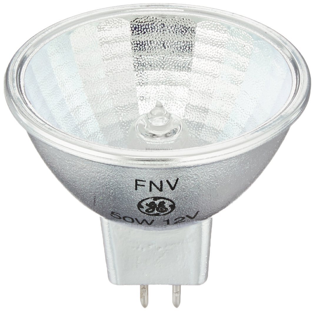 GE 20832 Q50MR16/C/WFL55 FNV 50 Watt Halogen Light Bulb - MR16 - ConstantColor Precise - Wide Flood - Open Face - 6,000 Life Hours - 12 Volt