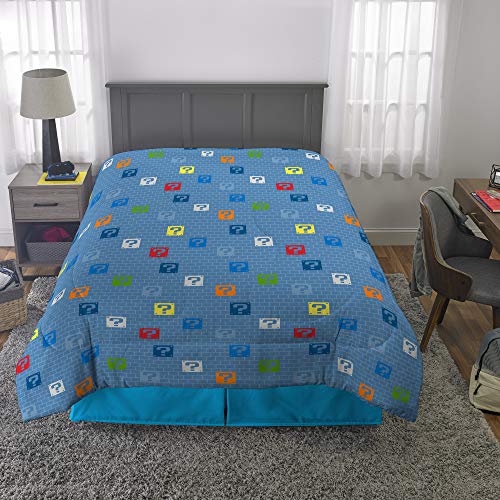 Franco Kids Bedding Soft Microfiber Comforter, Full, Super Mario