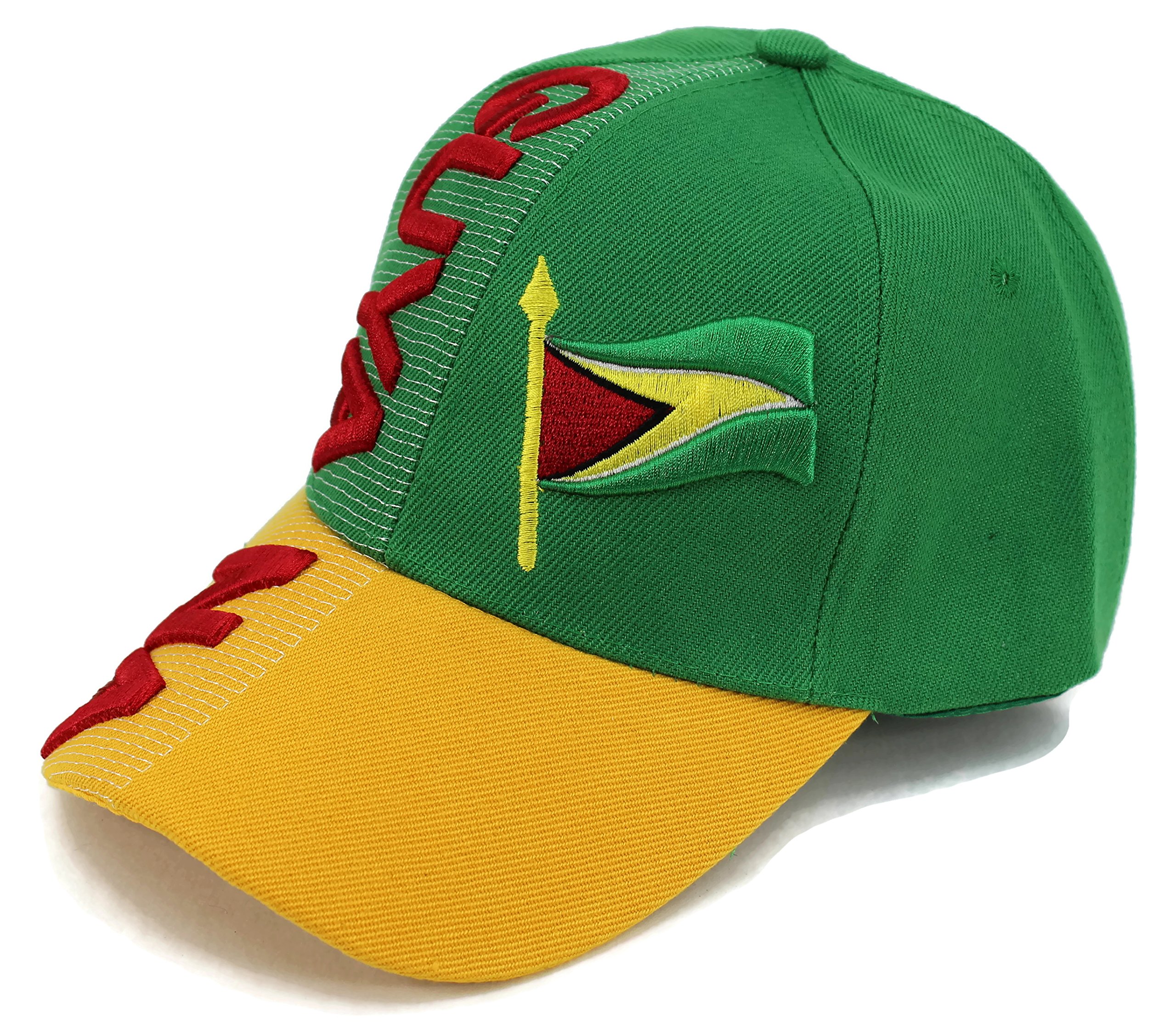 High End Hats Men’s Baseball Cap - Embroidered Baseball Hat for Men Adjustable, Trinidad & Tobago, Black Red, One Size