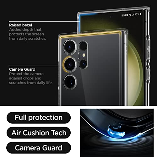 Spigen Ultra Hybrid Designed for Galaxy S23 Ultra Case (2023) - Crystal Clear