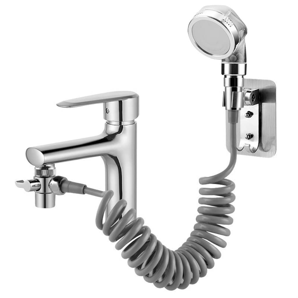Retractable Spring Hose Flexible Telescopic Shower Hose For Handheld Shower For Head Toilet Bidet Sprayer Black/Gray/W