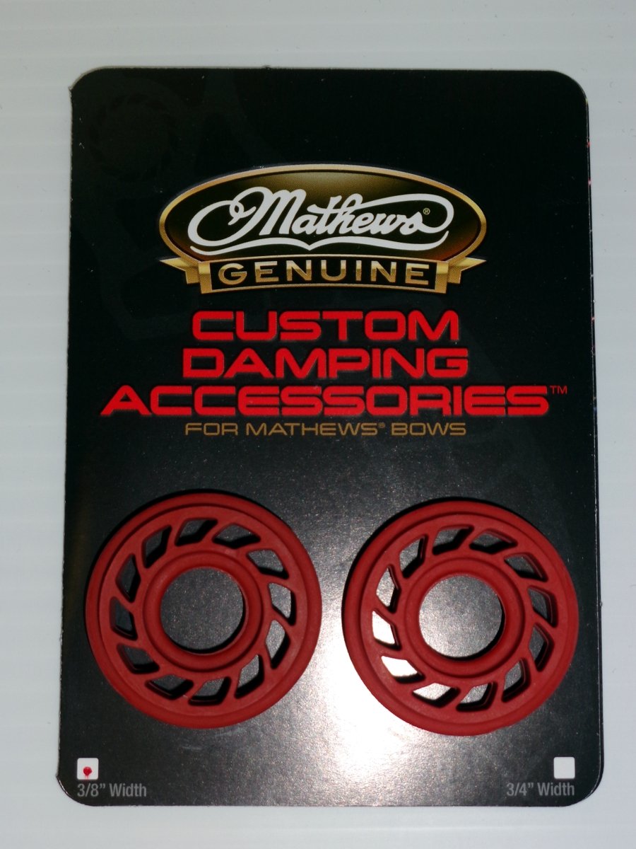 Genuine Mathews Solocam Archery 3/8" Rubber HDS Damper Red