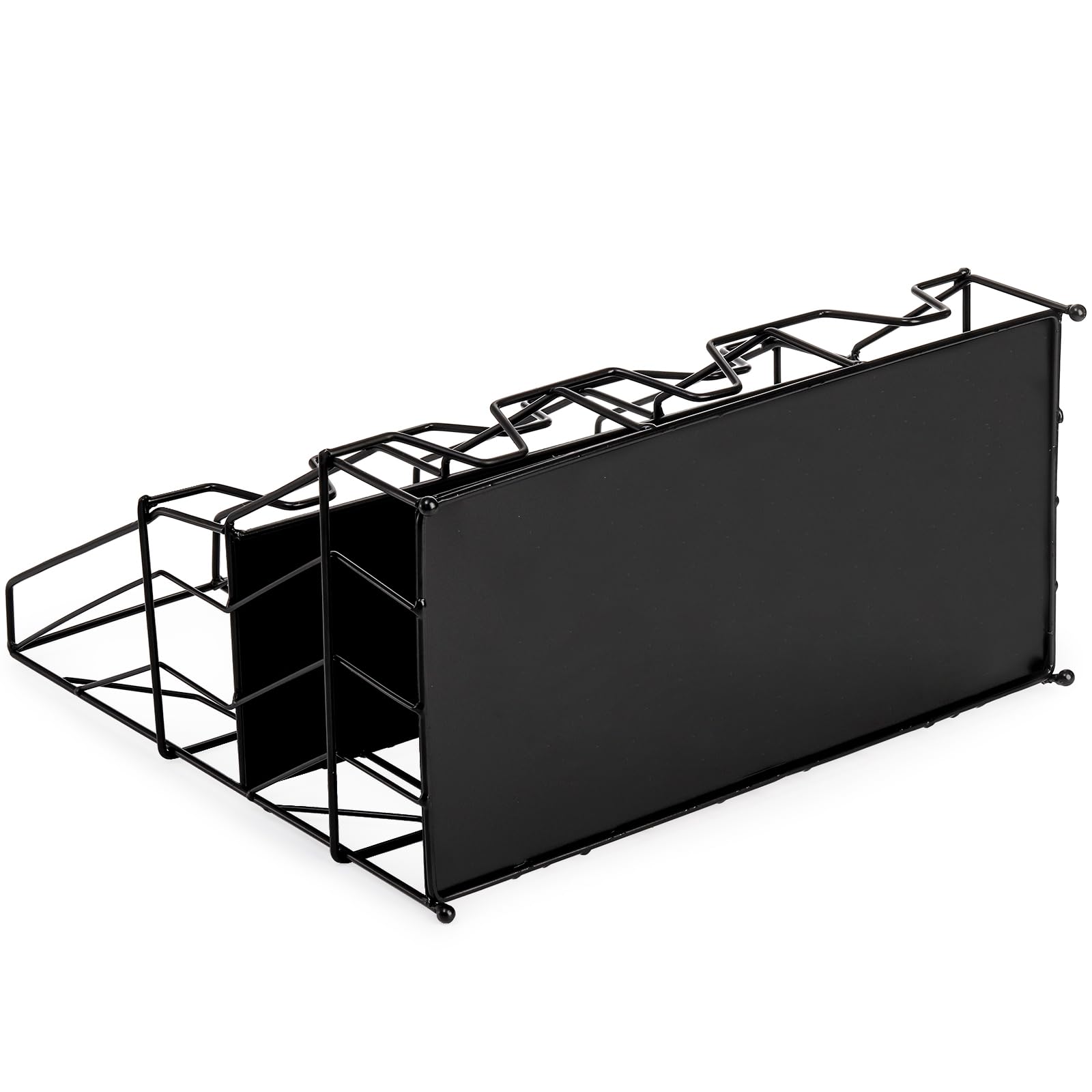 Suwimut Coffee Station Organizer, 6 Compartment Coffee Cup and Condiment Organizer for Countertop, Metal Coffee Pod Holder Coffee and Tea Condiment Organizer for Coffee Bar Accessories