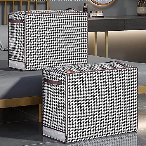 Qiopertar Visual Clothes Storage Bag Wardrobe Sorting Storage Box Portable Storage Bag Winter Quilt Storage Box