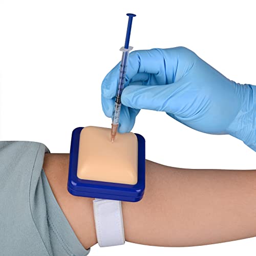 SimCoach Intramuscular Injection Practice Model Pad(6 Packs), Simulation Injection Training Tool for Medical Education