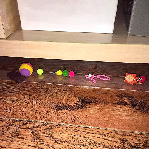 World Backyard Toy Blockers for Furniture - Clear Thin PVC Gap Bumper Under Couch, Sofa, Bed, Cabinet to Stop Small Things Going into. (Large 4.7'' High)