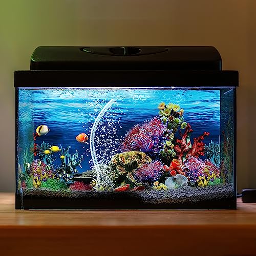 VILLCASE Fish Tank Background- 2 Sided Wallpaper Background 3D Aquarium Background Sticker Background Poster 10 Gallon Tank- 30x42cm (Style H)