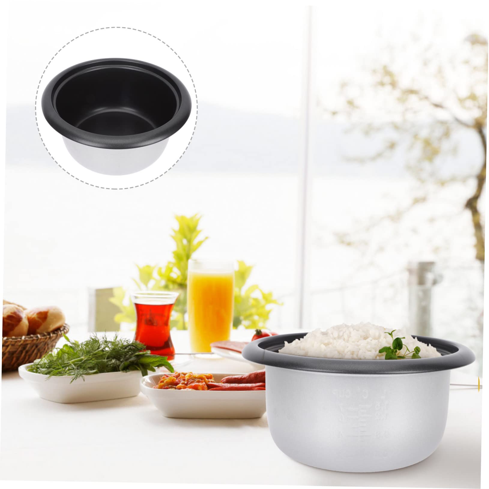 Rice Cooker Liner Cooking Pot Rice Cooker Inner Pot Multi-use Pot Anti-stick Ricer Cooker Pot House Cooker Inner Pot Electric Cooker Accessories Household Cooker Inner Pot