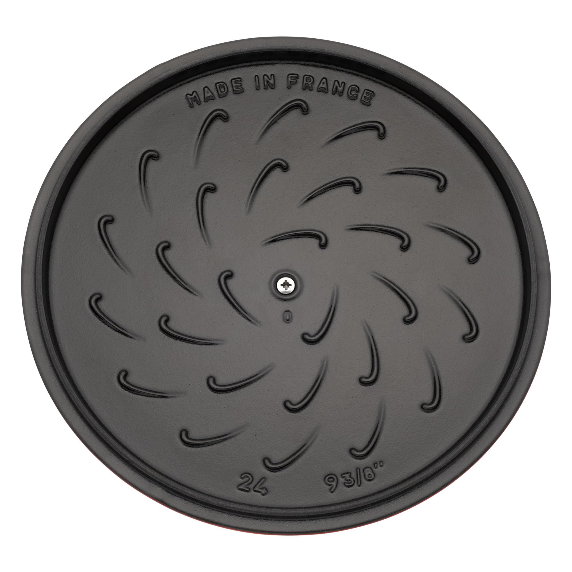 STAUB Specialty Shaped Dutch Cast Iron 3.75-qt Essential French Oven Dragon Lid-Cherry