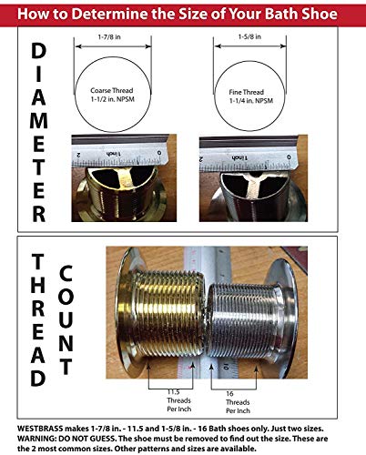 Westbrass D94H-12 1-1/2" NPSM Coarse Thread Twist & Close Bathtub Drain with Illusionary No-Hole Overflow Faceplate, Oil Rubbed Bronze