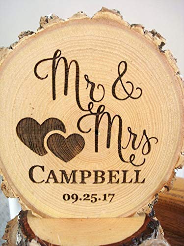 Mr & Mrs Wedding Cake Topper