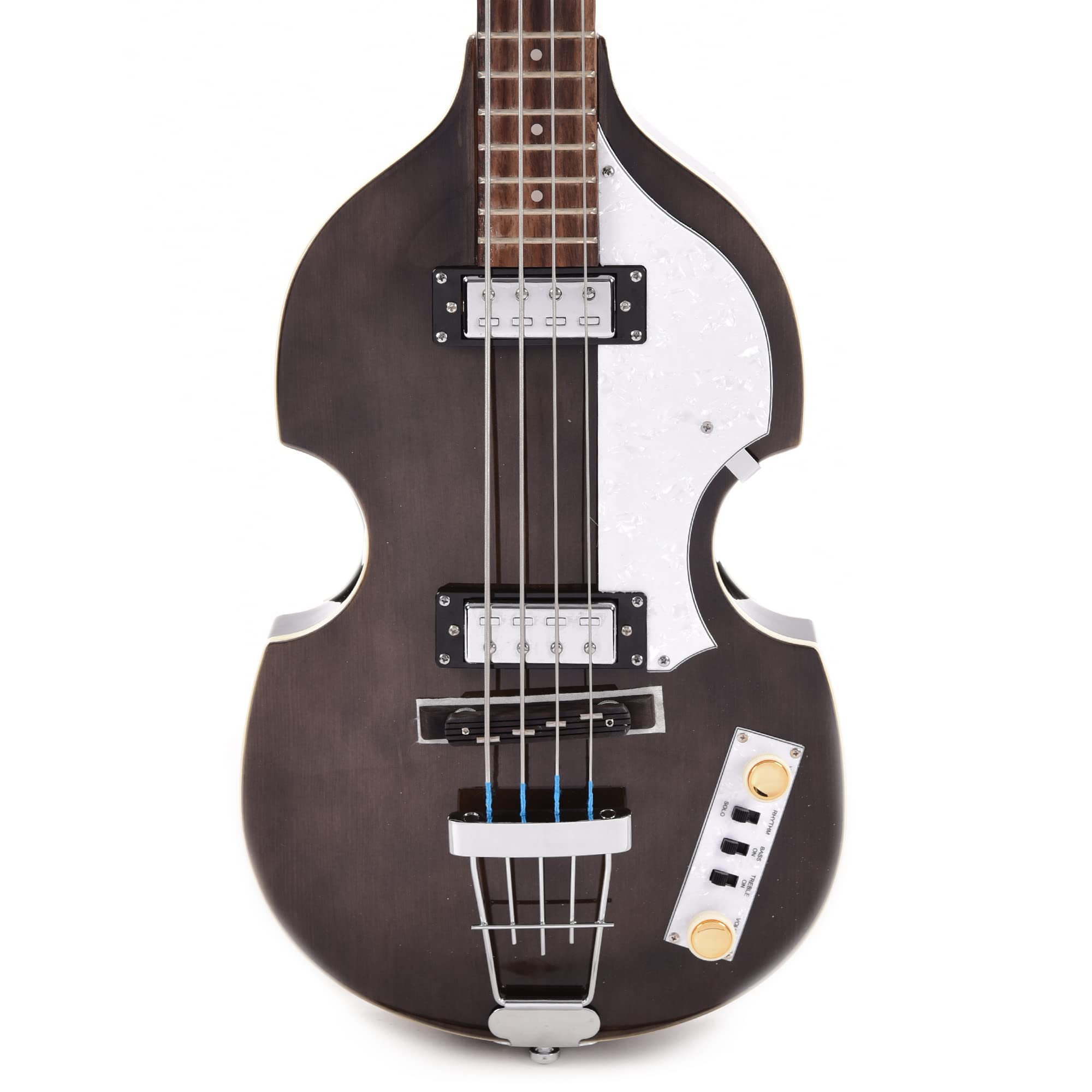 Hofner HI-BB-PE-TBK Ignition Pro Violin Bass, Transparent Black