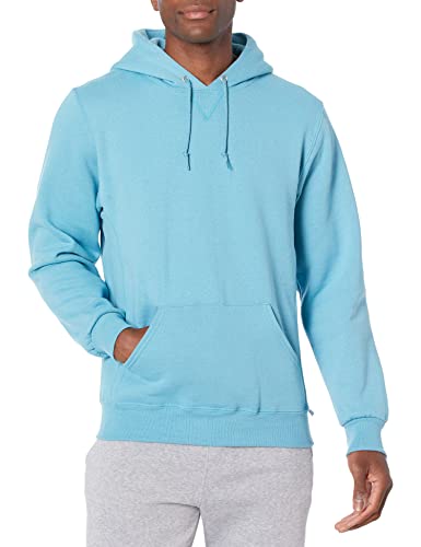 Russell Athletic Men's Hoodie Dri-Power Fleece Hoodies & Sweatshirts, Moisture Wicking, Cotton Blend, Relaxed Fit, Sizes S-4X, Arctic Blue, Small