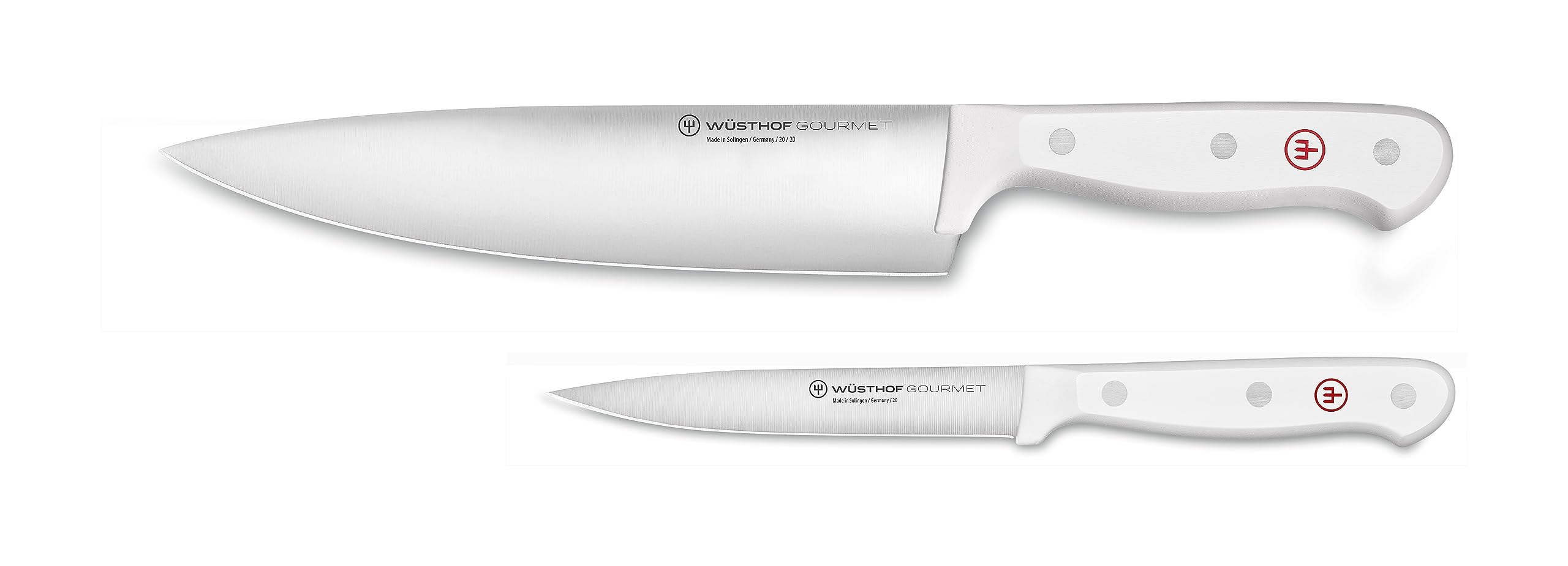 WÜSTHOF Gourmet White 2-Piece Chef's Knife Set