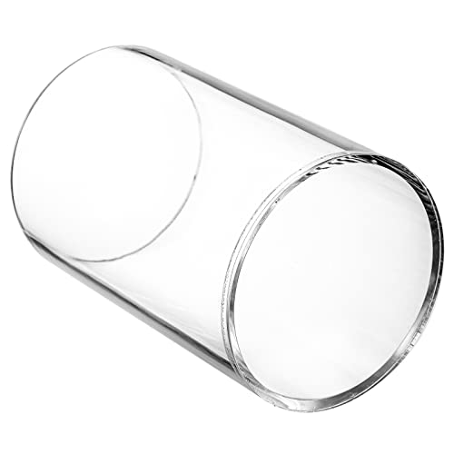 Peohud 4 Pack Acrylic Pen Holders, Clear Thick Pencil Cup, Round Makeup Brush Holder, Desktop Stationery Organizer for Desk Accessories Office School Home Supplies
