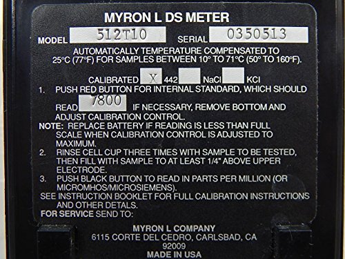 Myron L 512T10 DS Conductivity Meter, 0-10000 ppm