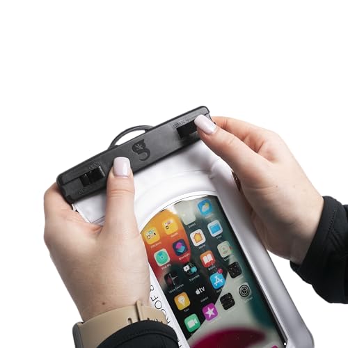 geckobrands Float Phone Dry Bag - Waterproof & Floating Phone Pouch β Fits Most iPhone and Samsung Galaxy Models (Neon Green)