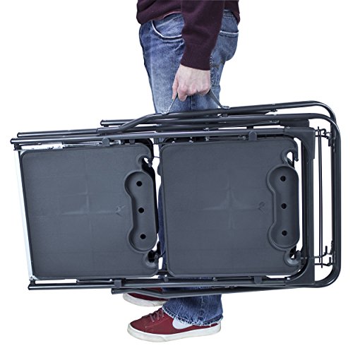 GCI OUTDOOR Slim-Fold Cook Station | Portable Folding Kitchen Table with a Heat Resistant Tabletop, 4 Side Tables & Storage Rack, Perfect for Picnics & Camping Trips