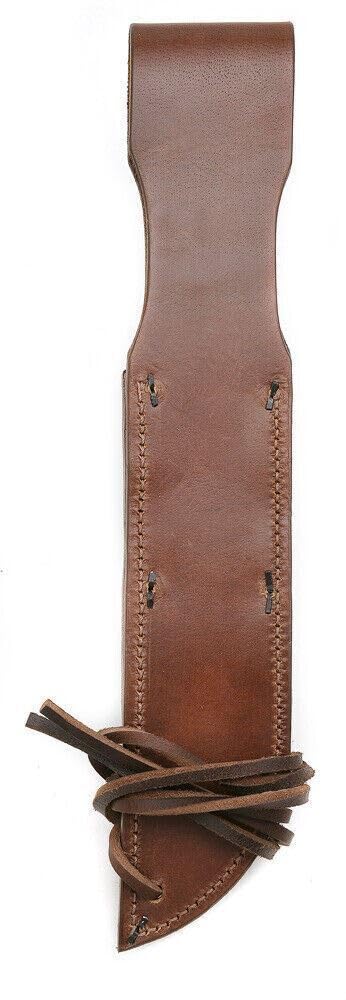 World War Two Vietnam Style Leather Sheath for US Navy Mark 2 MK 2 or KA-BAR Leather Sheath Fits 7" Blade (Brown)