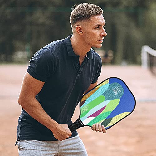 Graphite Pickleball Paddles Set of 6, 2024 USAPA Approved, 2 Kids & 4 Adult Paddles, Fiberglass Surface (CHS), Polypropylene Lightweight Honeycomb Core, 6 Pickleball, 4 Replacement Soft Grip + Bag