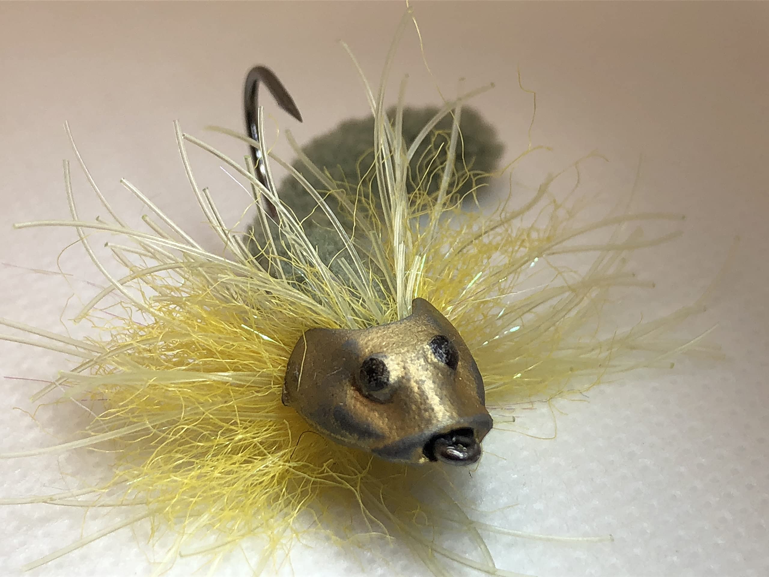Hemingway's Realistic Black Sculpin Heads 2 Size Set for Fly Fishing (Medium, & Large)