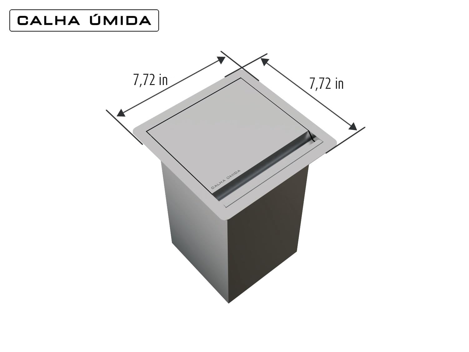 Stainless Steel Compost Bin for Kitchen Countertop Mounted, 1.32 Gallon Kitchen Compost Container with Lid, Compact and Easy Clean, Stainless Steel