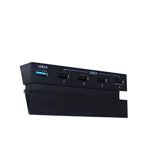Goliton USB Hub 5 Port ( 1 USB 3.0 + 4 USB 2.0 ) High Speed Expansion Hub Charger Controller Adapter Connector Compatible for Sony Playstation 4 PS4 Gaming Console