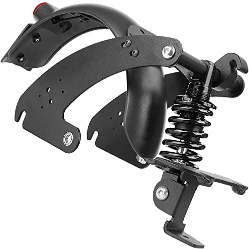YBang Rear Suspension Kit with Mudguard and LED Taillight for Segway Ninebot Max G30 Electric Scooter Shockproof Vibration Damper Accessories (Black)