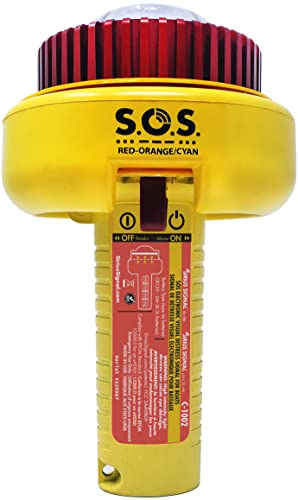 Sirius Signal C-1002 SOS Two-Color/Infrared LED Distress Signal with Daytime Distress Flag and Whistle β USCG Approved