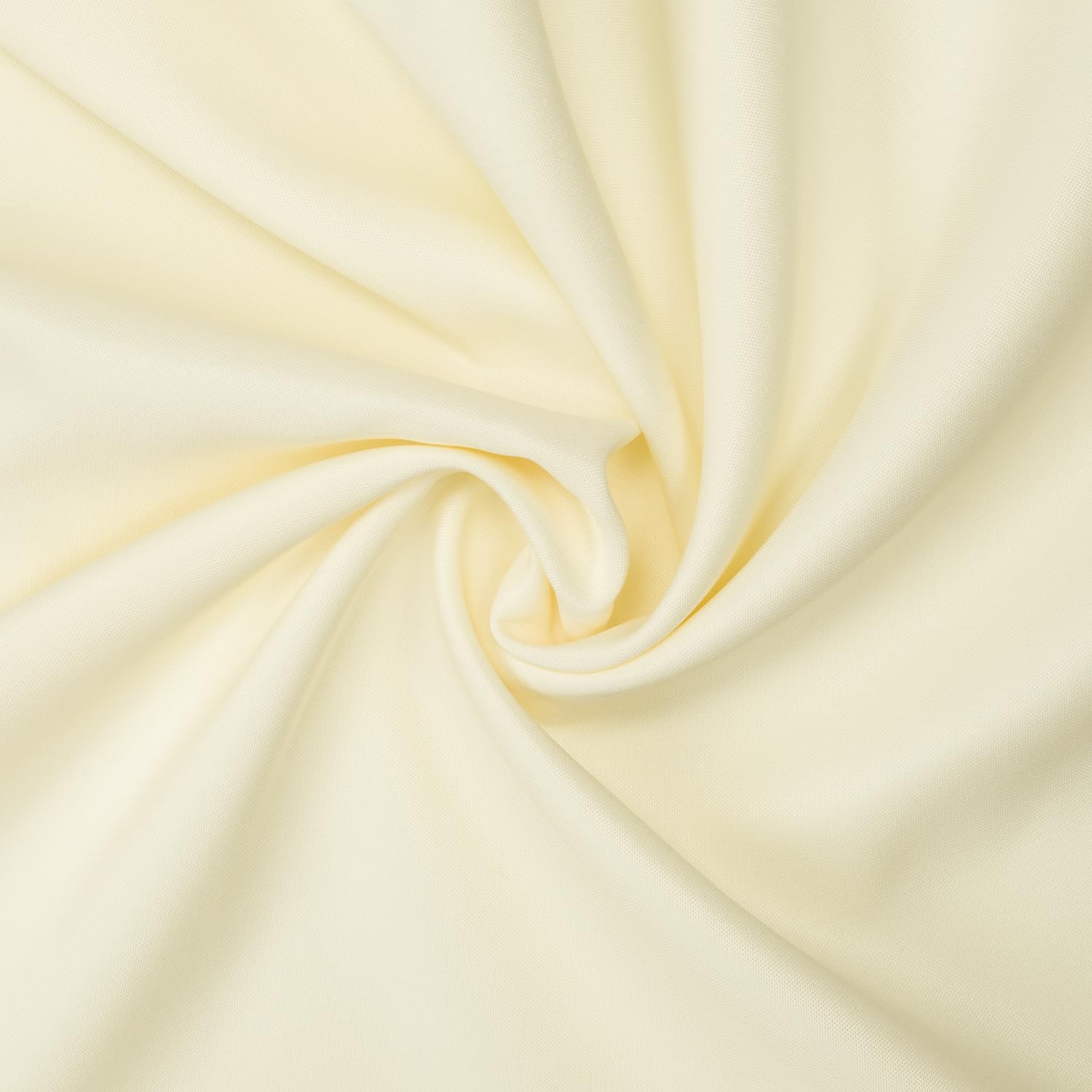 Gee Di Moda Round Tablecloth - 90 Inch Ivory Round Table Cloth for 30 to 60 Inch Round Tables - Heavy Duty Washable Fabric - for Buffet Table, Holiday Party, Dinner, Wedding & Baby Shower