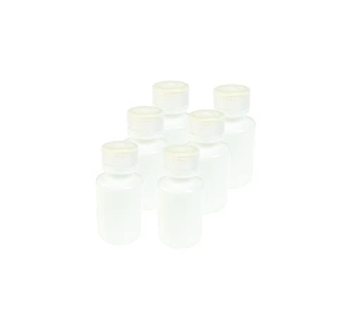 United Scientific⢠BNM090-PK6 Leakproof 3oz (90mL) Travel Bottle | HDPE bottle with lined Polypropylene lid | TSA Approved | Pack of 6 Bottles