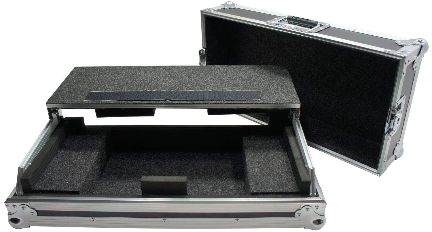 Harmony Audio HCMIXTRACKPRO3LT Flight Laptop Stand DJ Case Compatible with Numark Mixtrack Pro 3