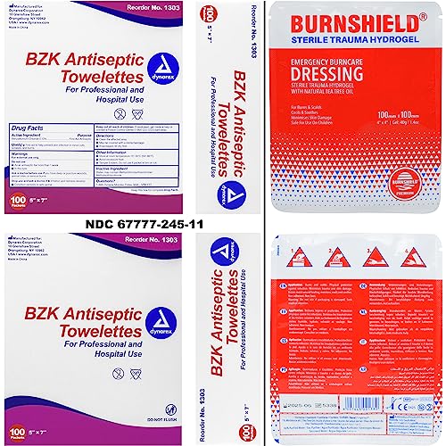MFASCO Vehicle First Aid Kit - Compact Metal Kit - Portable & Mountable - Safety Kit for Commercial Vehicles & Workplace - DOT ANSI OSHA Compliant - Includes 112 Pcs Work Essential First Aid Supplies
