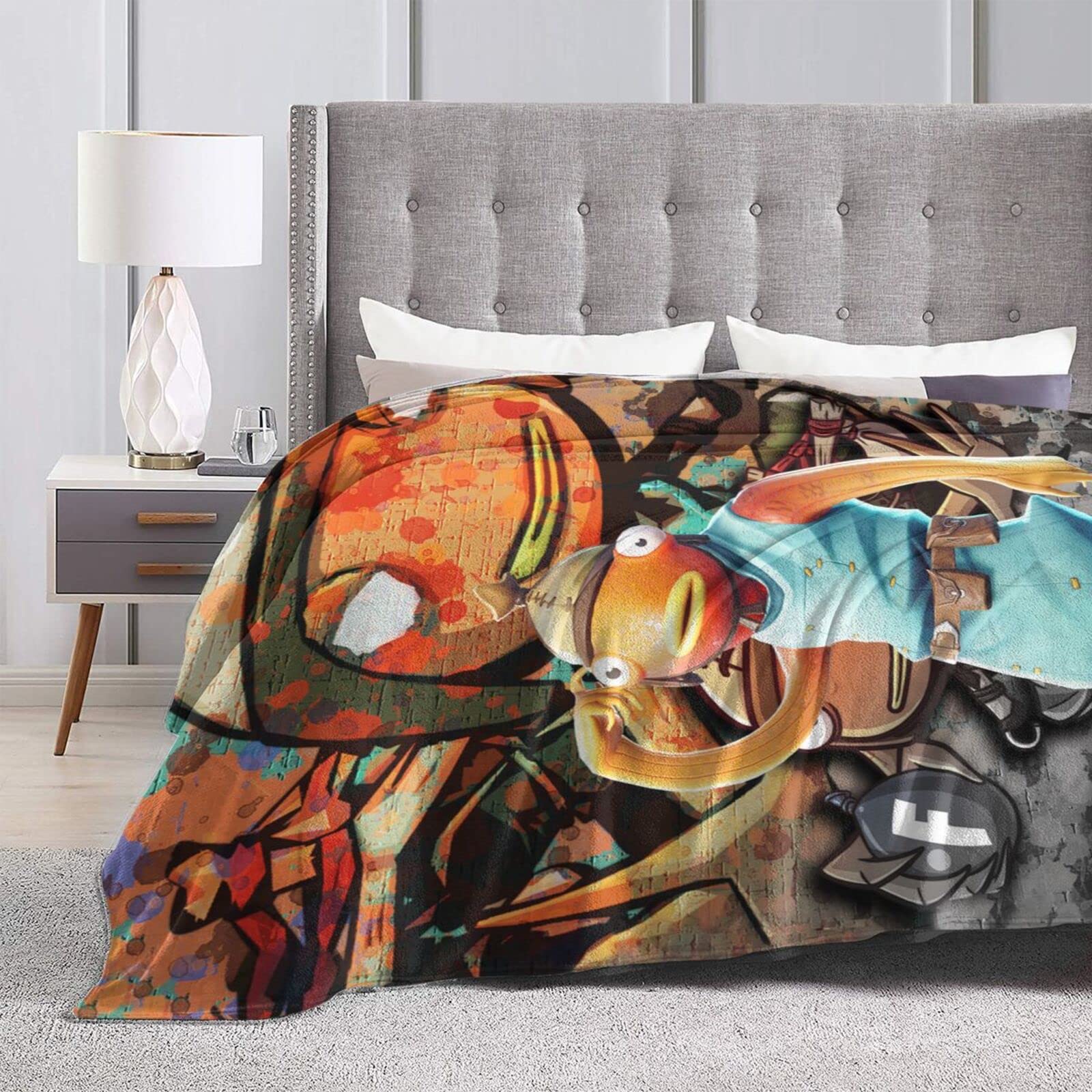 Game Blanket 3D Printing Super Soft Flannel Blanket Anime Warm Throw Blanket Fashion Sofa Bedding 3-50"x40"