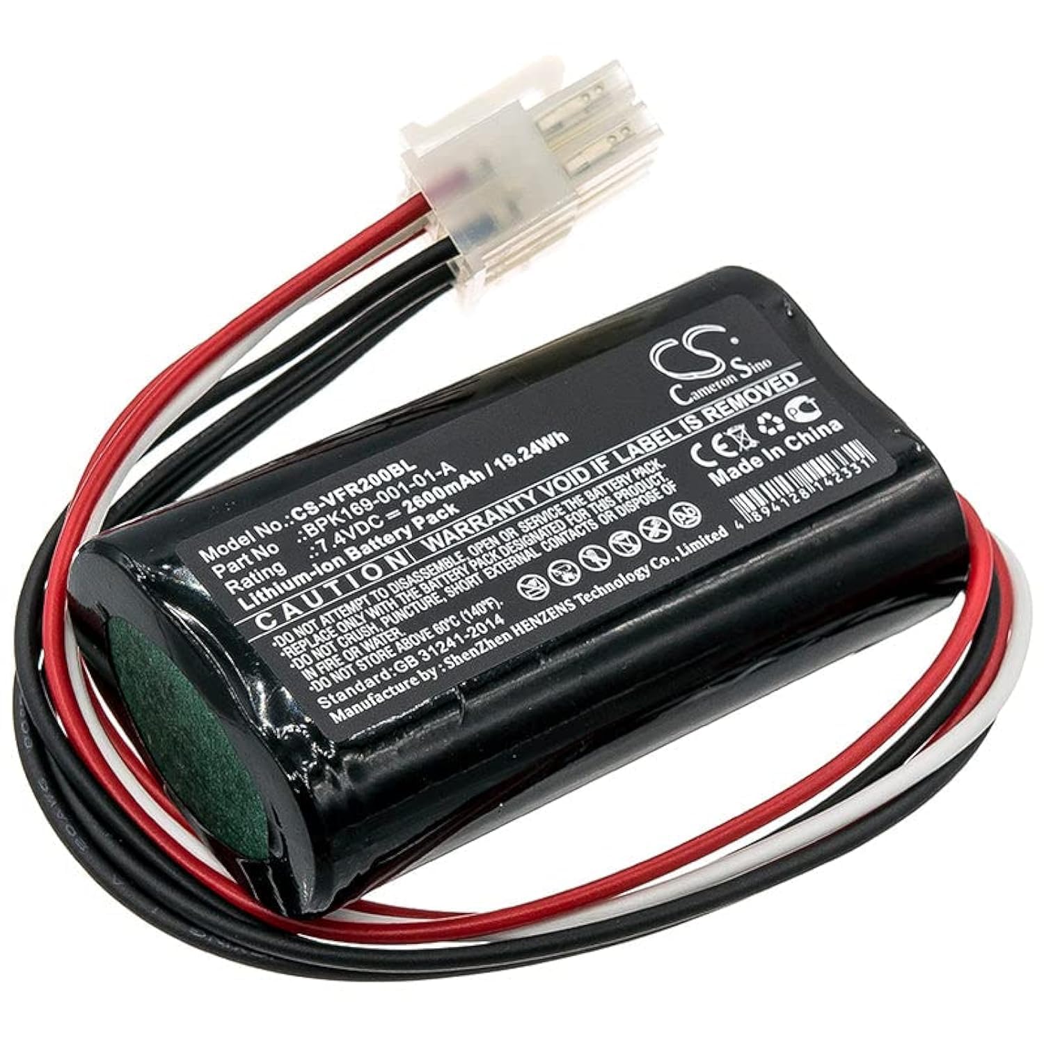 VI VINTRONS BPK169-001-01-A Battery Replacement Compatible for VERIFONE PCA169-001-01, Ruby 2, Ruby CI,